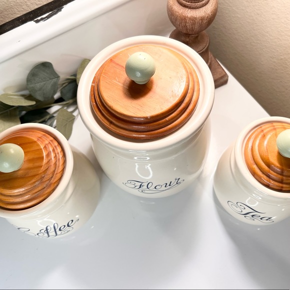 Kitchen | Vintage 3 Piece Tan Canister Set | Poshmark